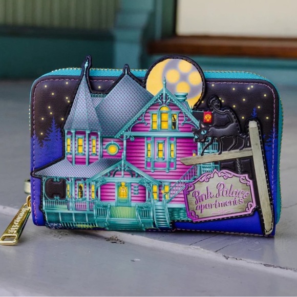 Loungefly | Bags | Loungefly Laika Coraline Pink Palace House Glow In ...